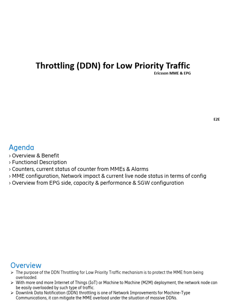 DDN Throttling For Low Priority Traffic | PDF | Computer Networking ...
