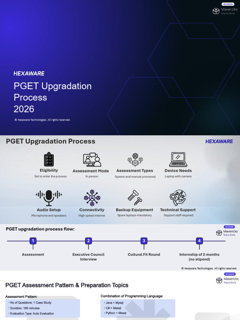 Hexaware Technologies - PGET Upgradation Process | PDF | Microsoft Sql ...