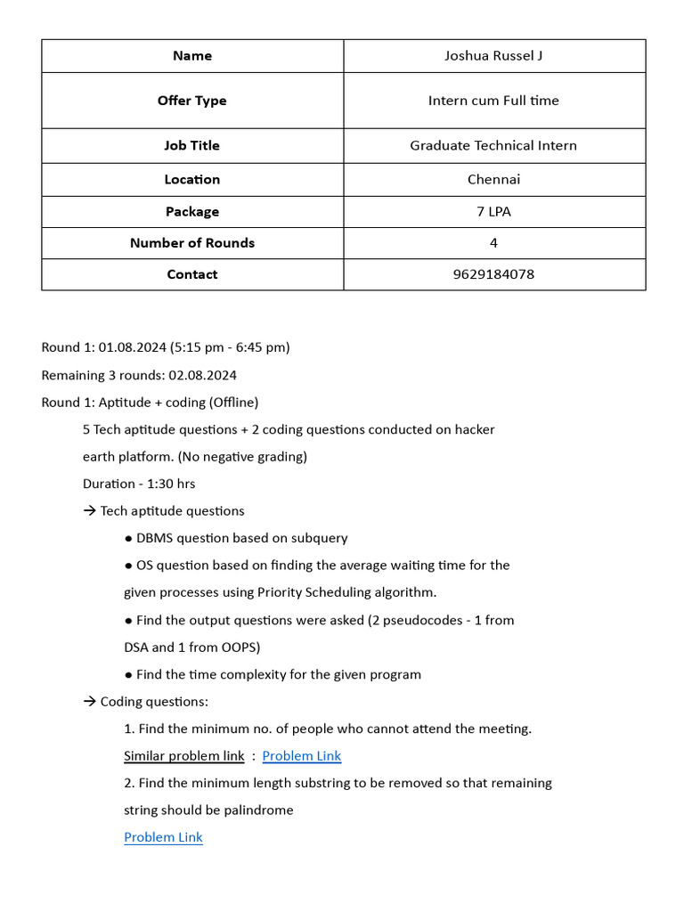 Trimble Experience Joshua Russel J | PDF | Computer Engineering | Software Development