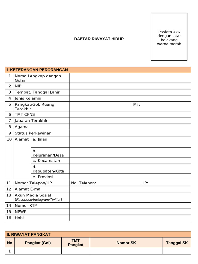Surat Permohonan Data DMS SIASN OKE | PDF