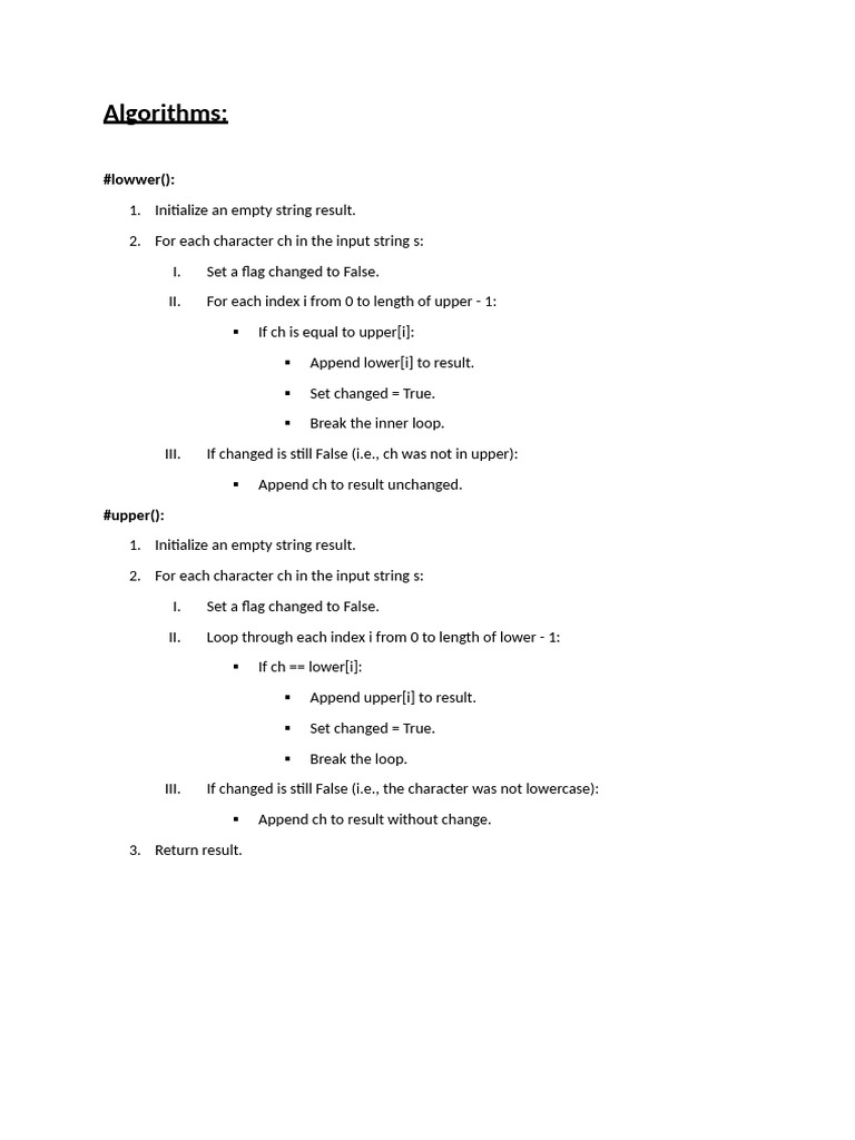 Algorithms Observation | PDF | String (Computer Science) | Applied ...
