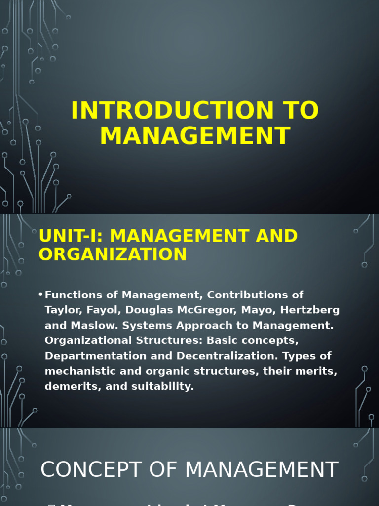 Introduction to Management Concepts | PDF | Motivation | Motivational