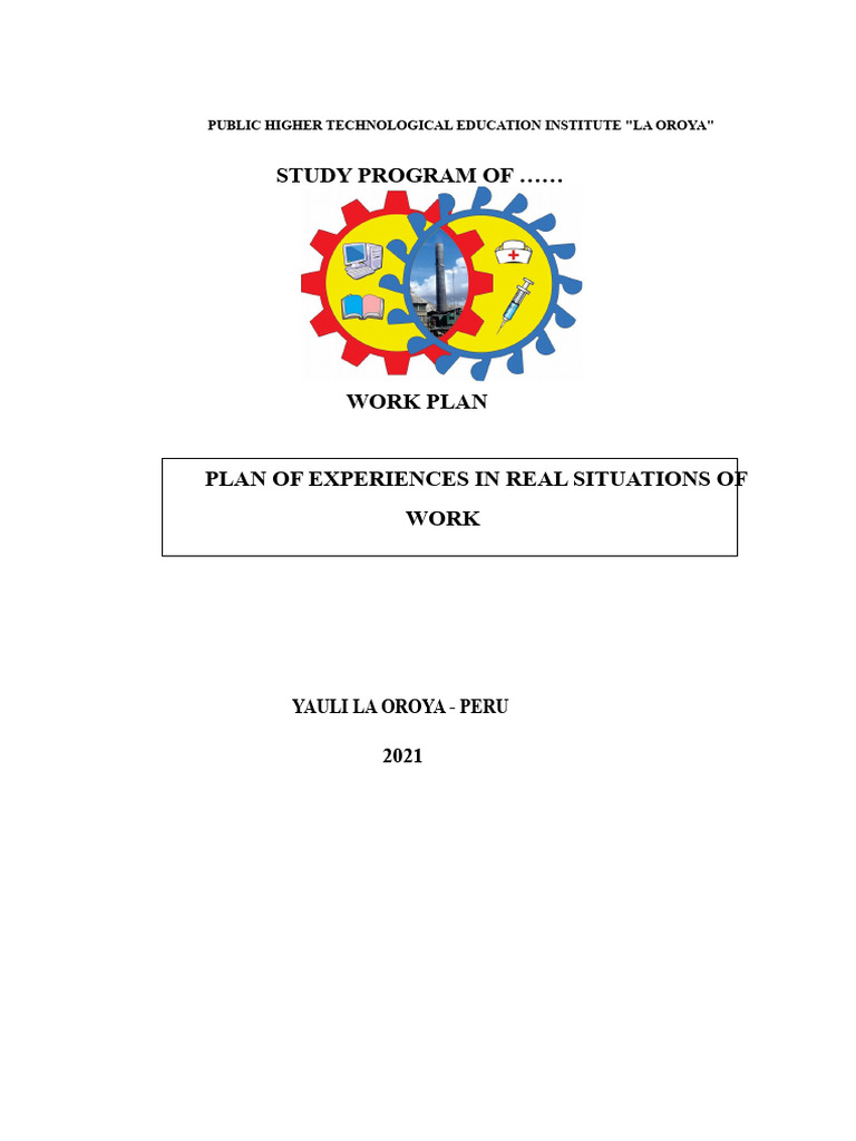 7 Plan of Training Experiences in Real Work Situations | PDF ...