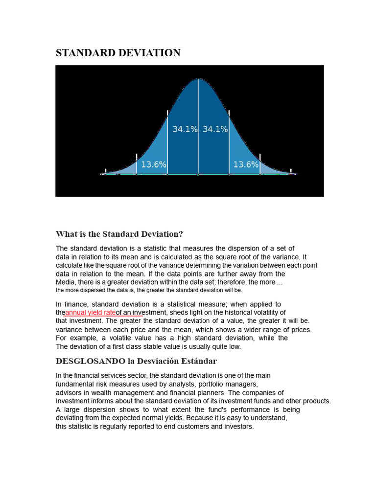 Standard Deviation | PDF | Standard Deviation | Variance