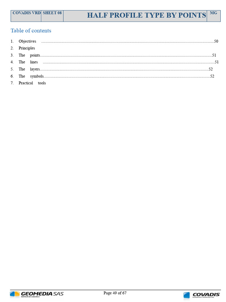Sheet 8 - HALF PROFILES TYPE BY POINTS | PDF