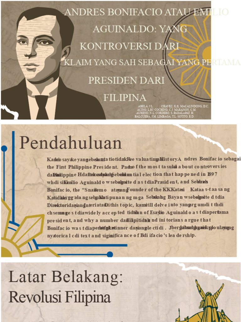 Andres Bonifacio Atau Emilio Aguinaldo Kontroversi Klaim Yang Sah ...