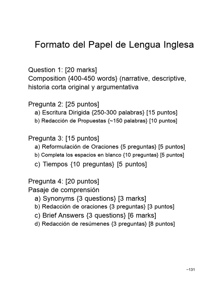 Formatos de Lengua Inglesa ISC | PDF | Sicología