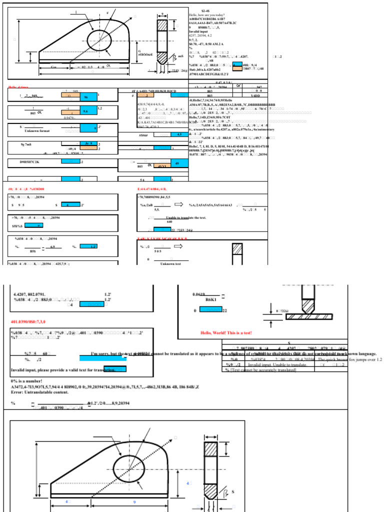 Calculation of Eyelets and Manholes | PDF