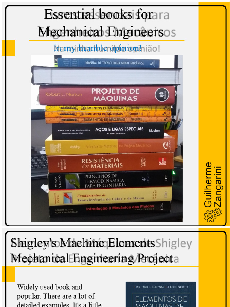 Essential Books For Mechanical Engineers | PDF | Applied And Interdisciplinary Physics ...