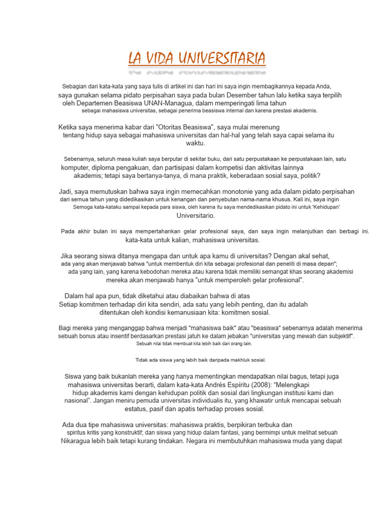 Kehidupan Universitas | PDF