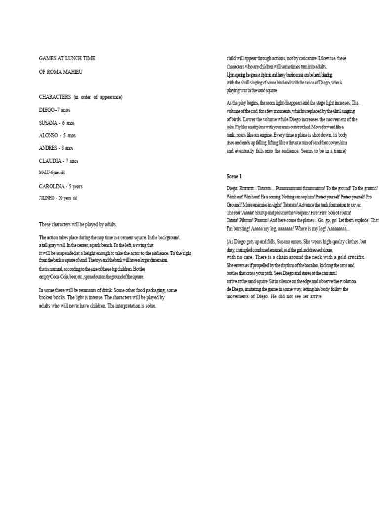 Games at Nap Time - Work Text PDF | PDF