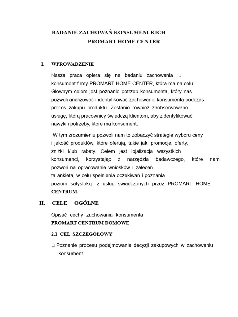 PROMART CENTRUM DOMOWE | PDF