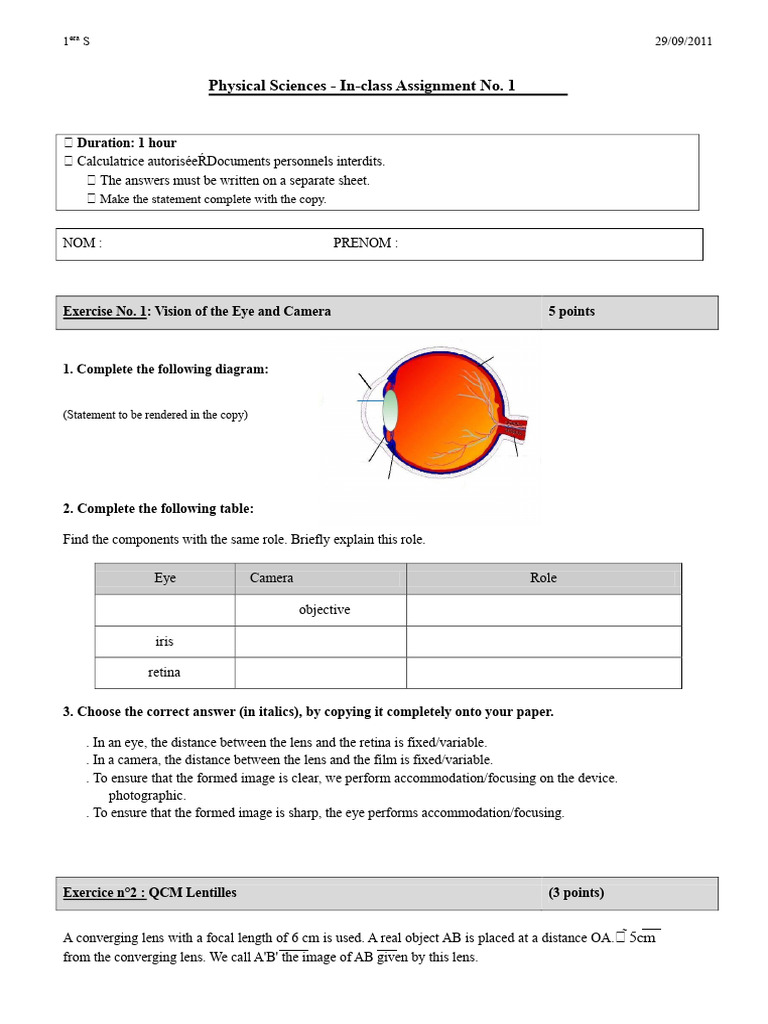 Ds1 Correction | PDF | Optics | Light