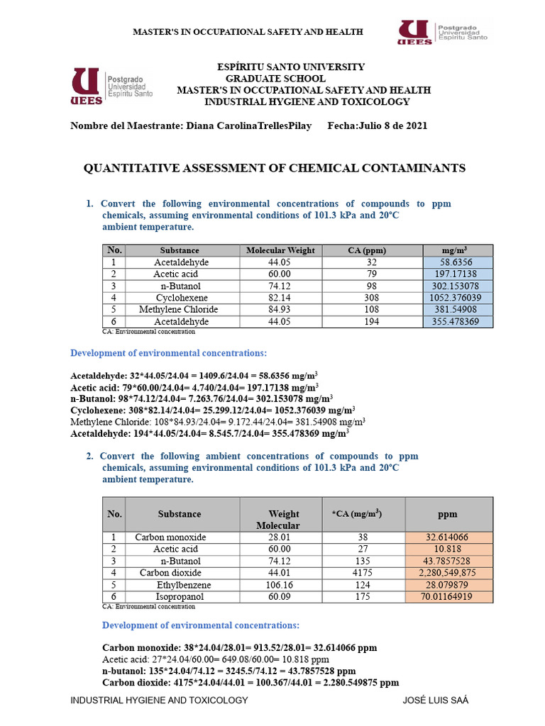 01 Quantitative Evaluation of Chemical Pollutants UEES DIANA TRELLES ...