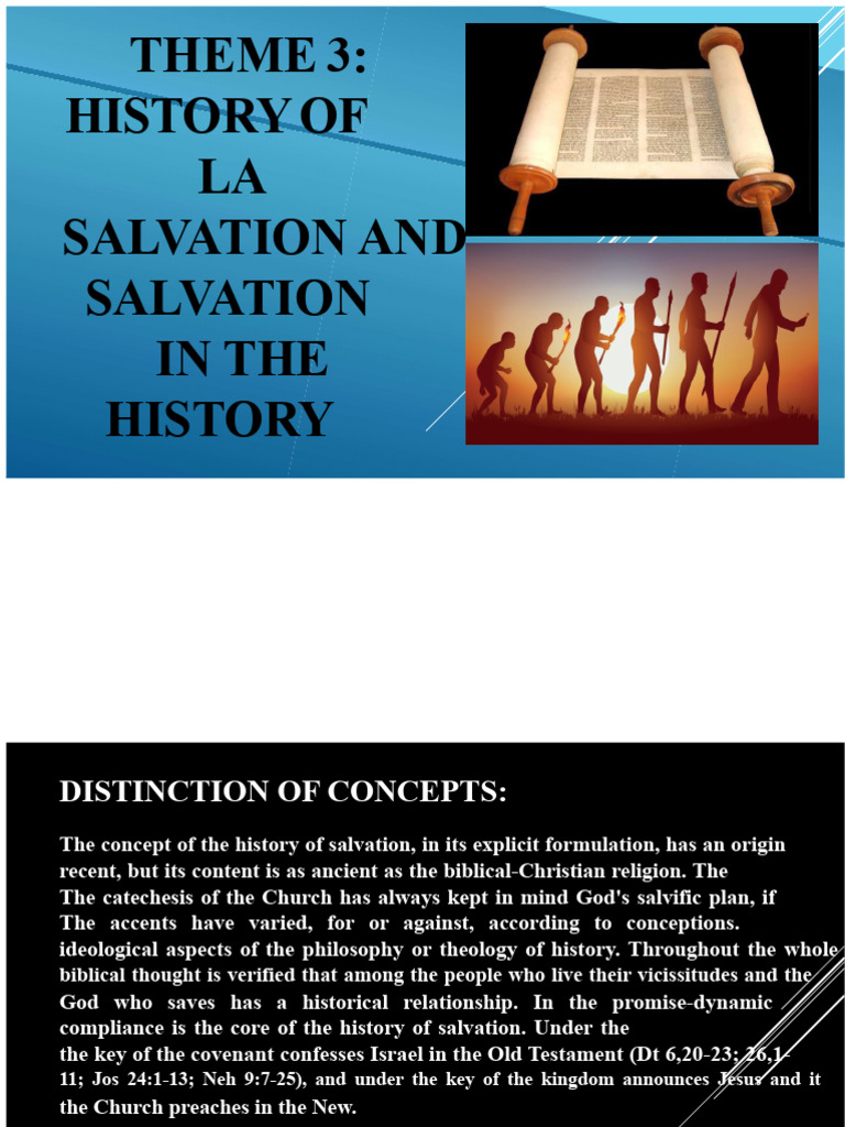 Theme 3 - Difference Between The History of Salvation and Salvation in ...