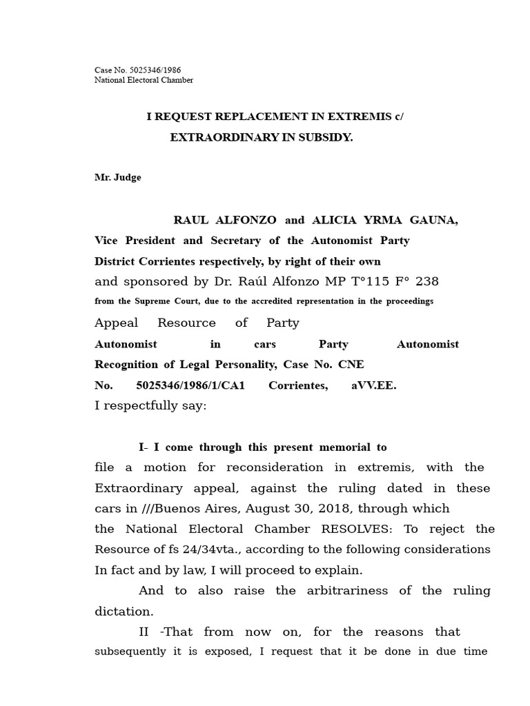 Resource For Reposition in Extremis C-Appeal in Subsidy | PDF | Supreme ...