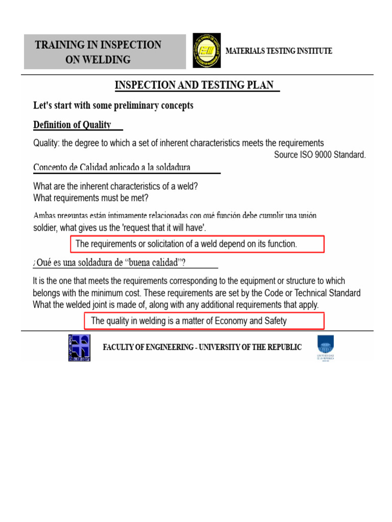 Welding Inspection Training Guide | PDF | Nondestructive Testing | Welding
