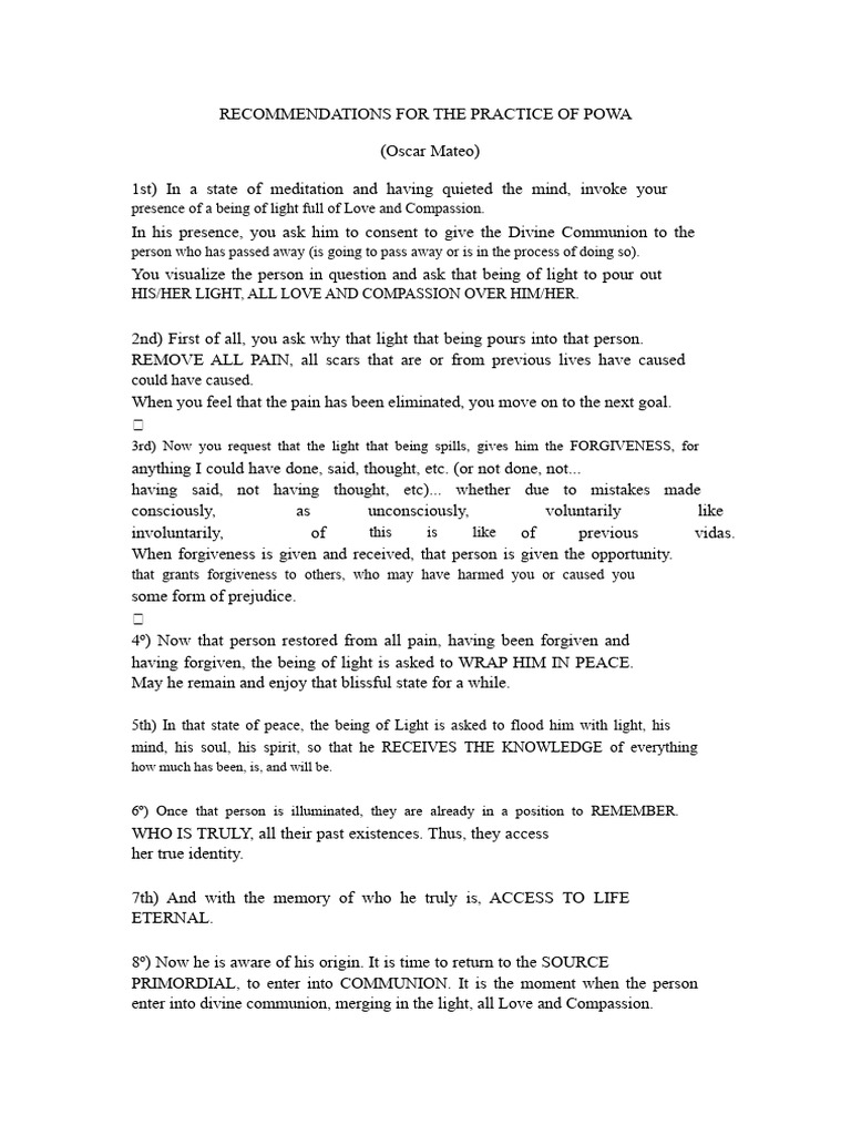 Recommendations For The Practice of Powa PDF | PDF | Forgiveness ...