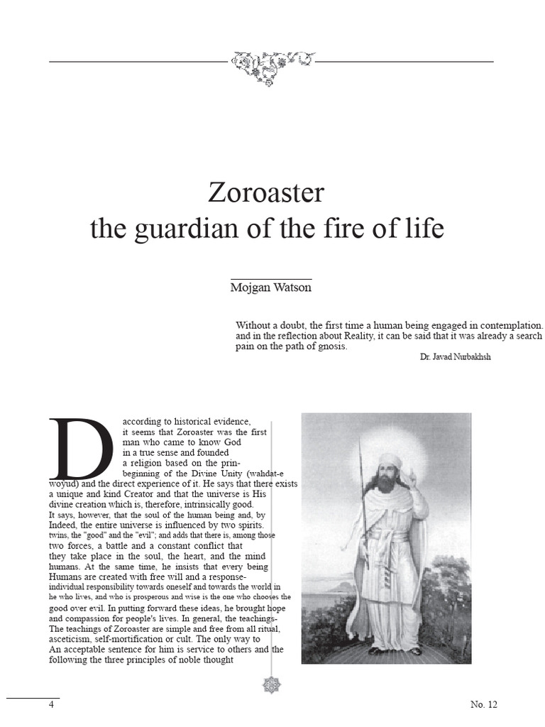 Zoroaster.pdf | PDF | Spirituality | Religious Belief And Doctrine