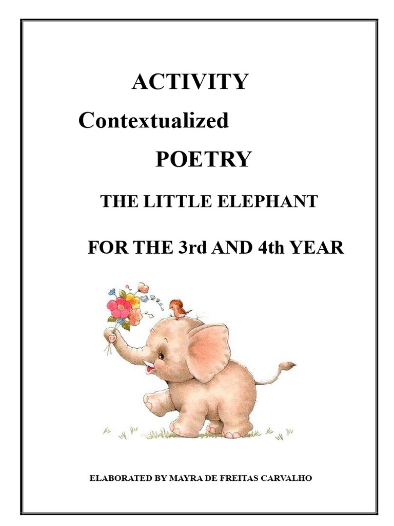 Contextualized Poetry Activity for Kids | PDF | Poetry | Writing