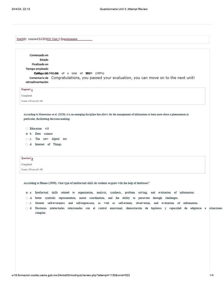 Questionnaire Unit 3 - Language and Digital Culture | PDF | Artificial ...