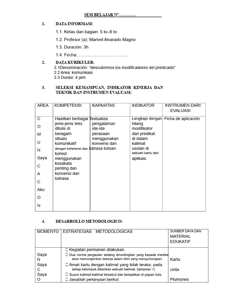 Modifikator Predikat dalam Kalimat | PDF