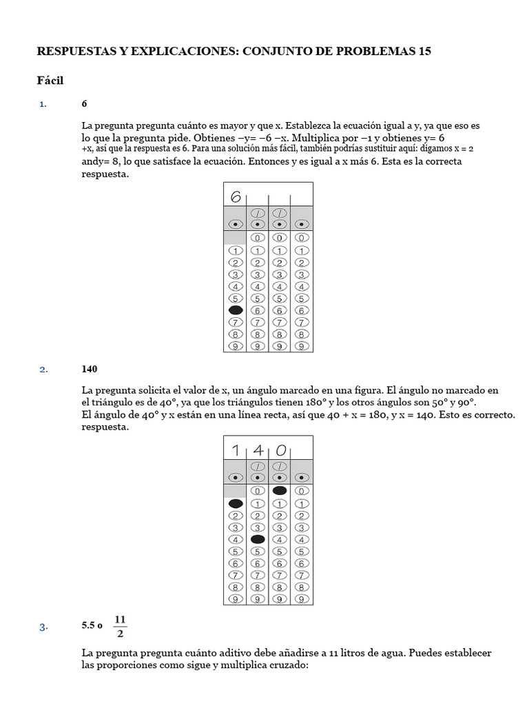 Problemas y Soluciones de Matemáticas SAT | PDF | Se sentó | Triángulo