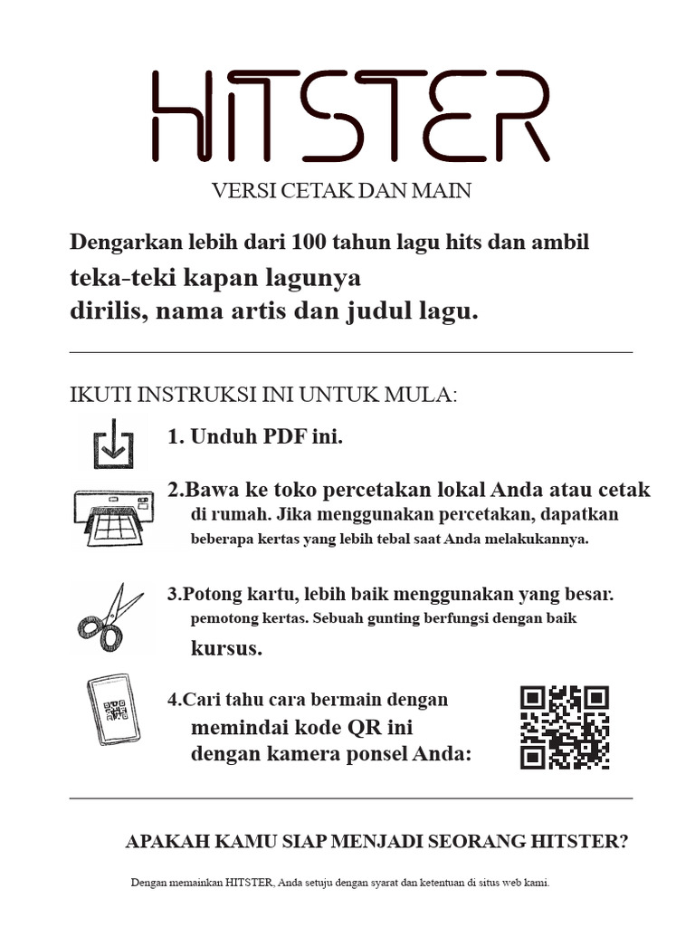Permainan Teka-Teki Lagu Hits 100 Tahun | PDF