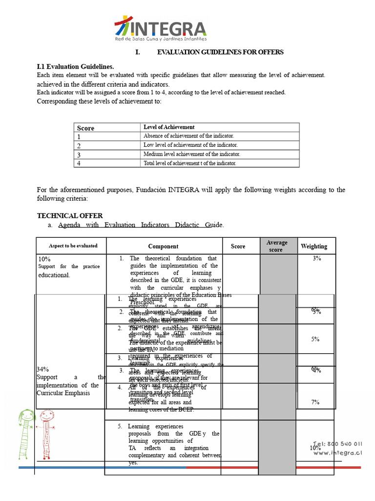 Evaluation Guidelines For Offers | PDF | Typography | Paragraph