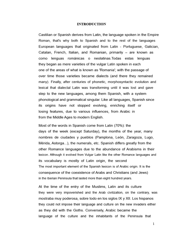 Origin of Castilian | PDF | Spanish Language | Portuguese Language