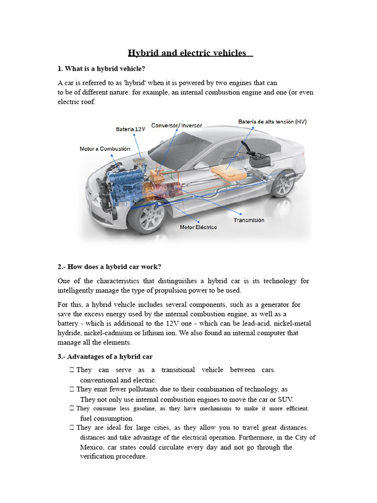 Hybrid and Electric Vehicles | PDF | Hybrid Vehicle | Electric Vehicle