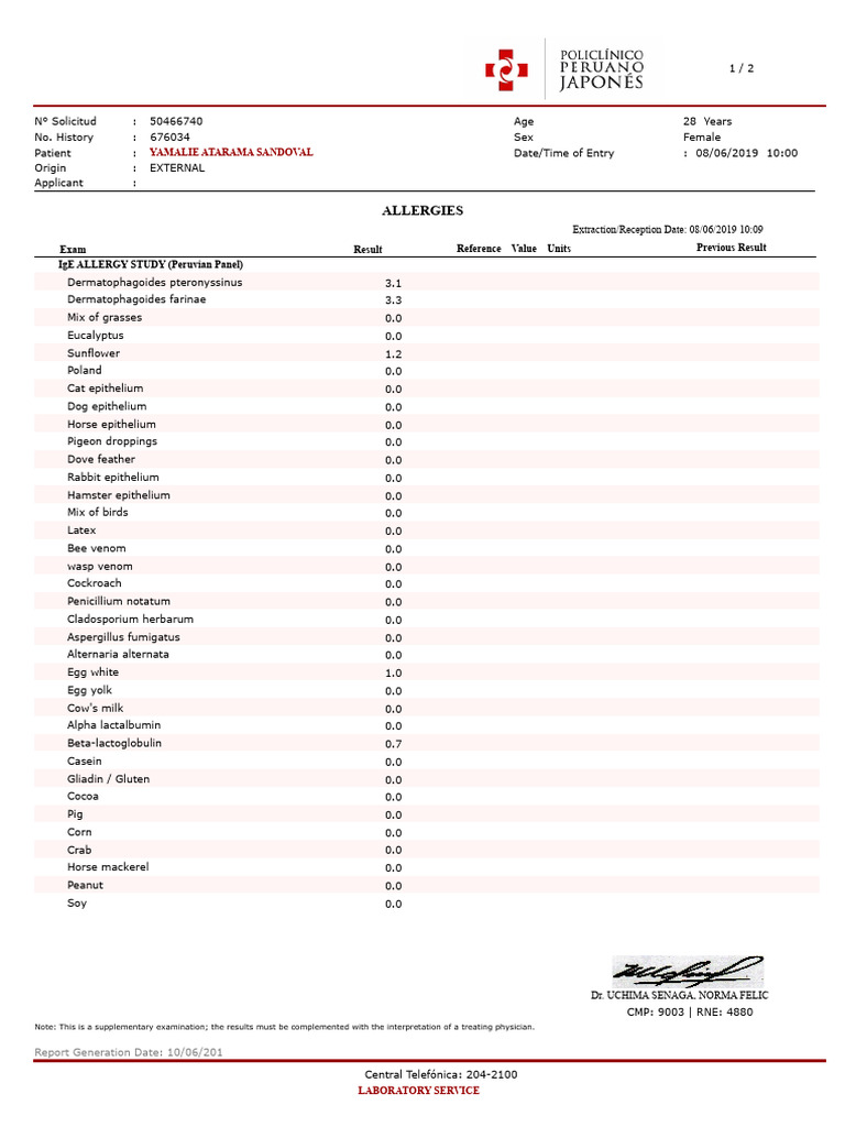 Exam | PDF | Allergy | Allergology