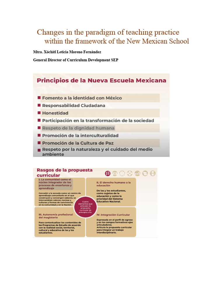 Changes in The Paradigm of Teaching Practice Within The Framework of ...