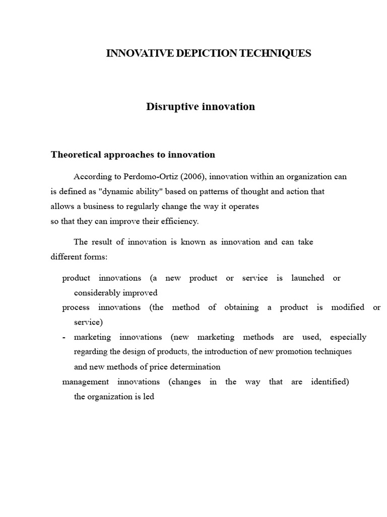 Disruptive Innovation | PDF | Innovation | Disruptive Innovation