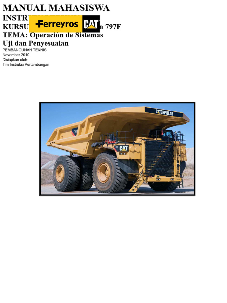 Truk cat 797F | PDF