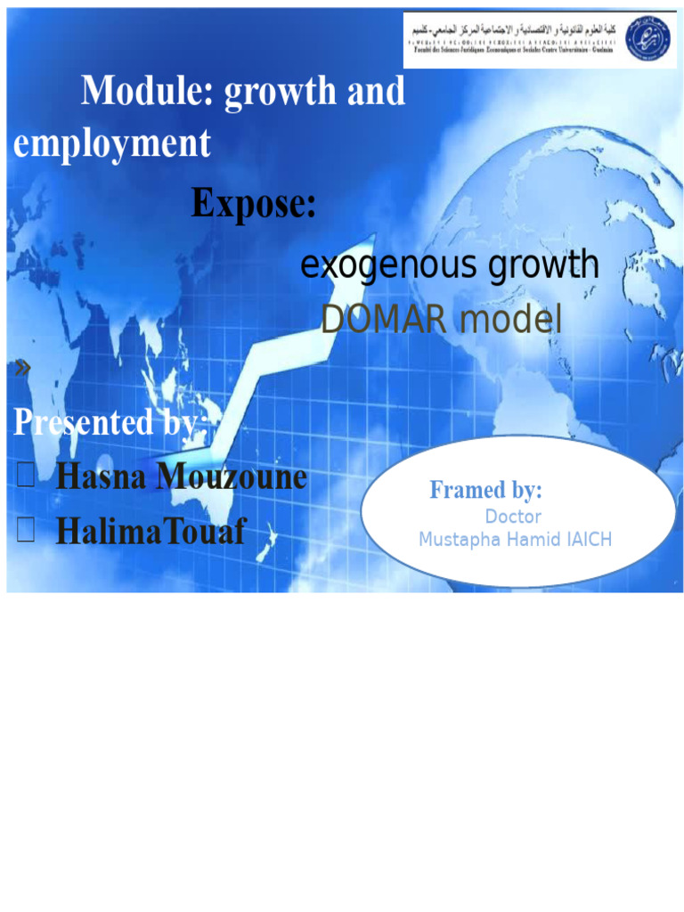 Domar Model - Growth and Employment (S6 Economics) | PDF | Consumption ...