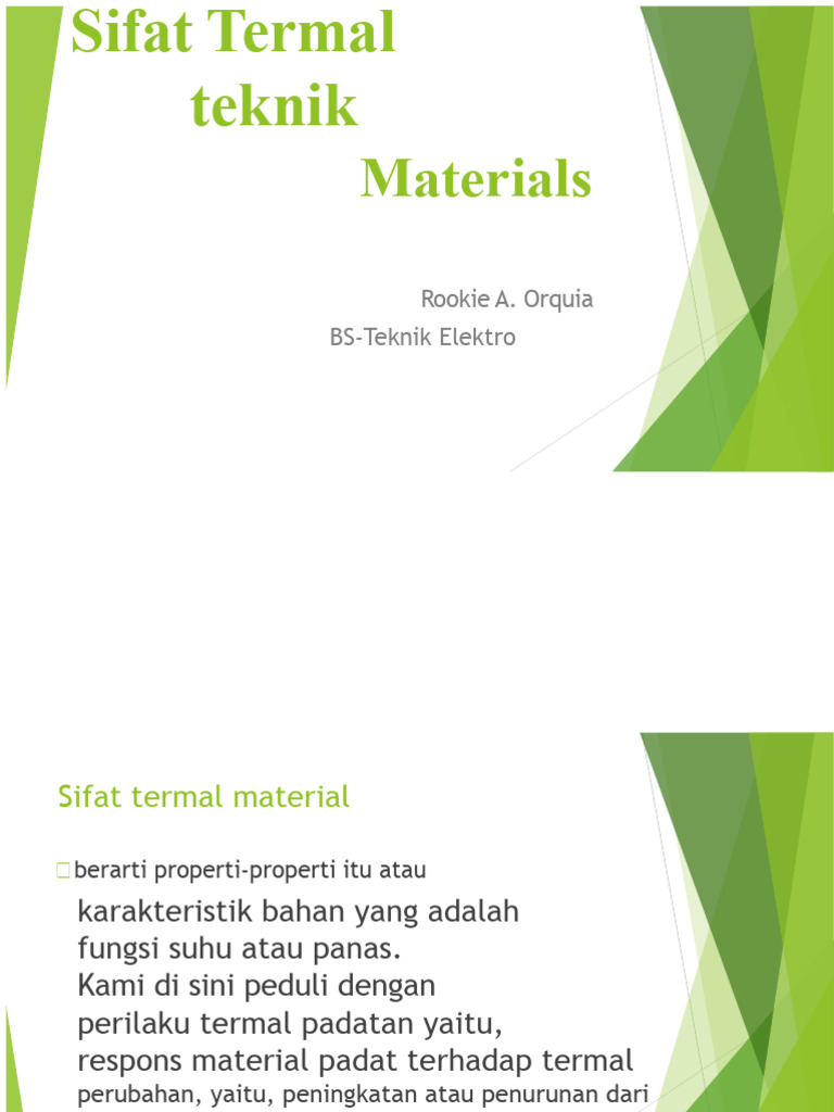 Sifat Termal Material Padat | PDF