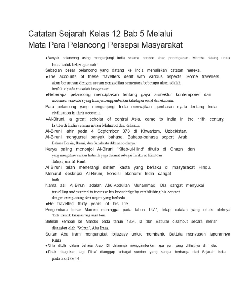 Bab 1 Melalui Mata para Pelancong Persepsi Tentang Masyarakat | PDF