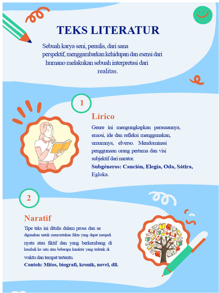 Infografis Teks Sastra | PDF