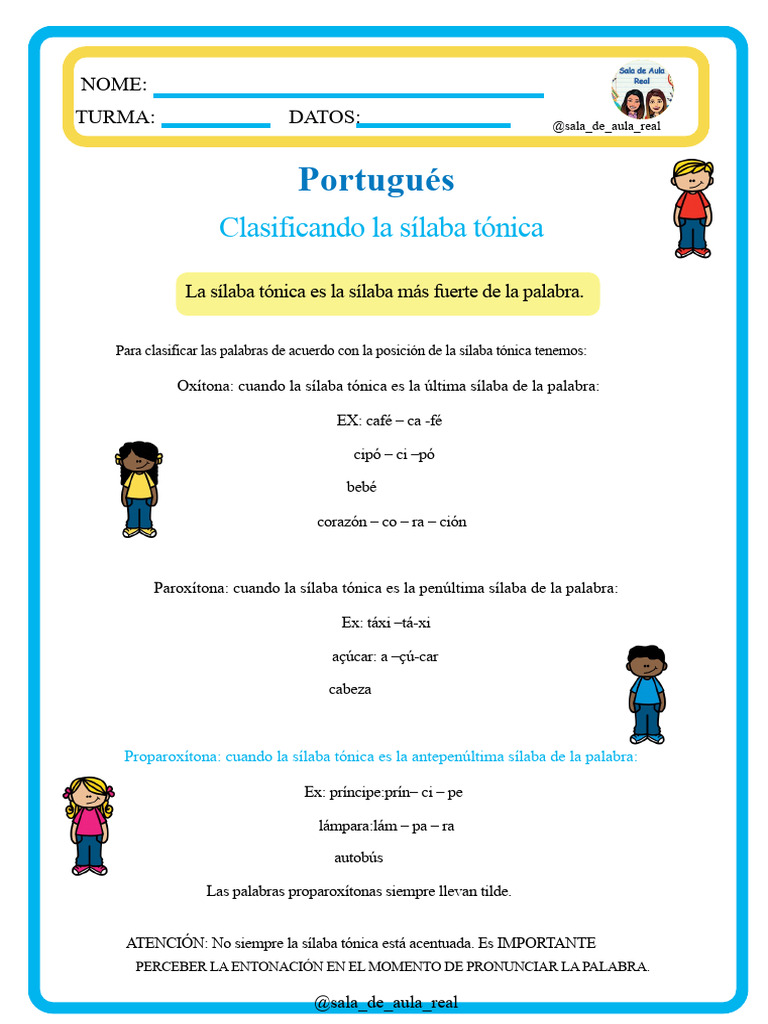 Sílaba Tónica | PDF