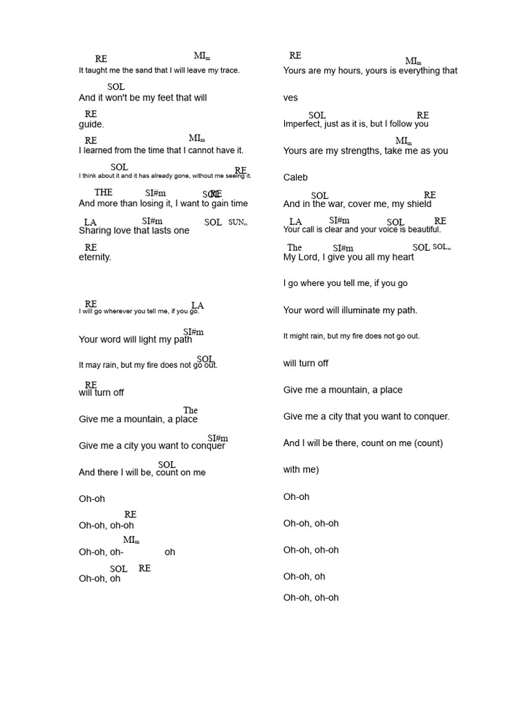 COUNT ON ME ZIMRAH LYRICS | PDF | Religious Belief And Doctrine | Theology