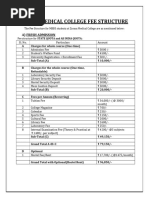 AMU Fee Structure 2024-2025 Comparison | PDF