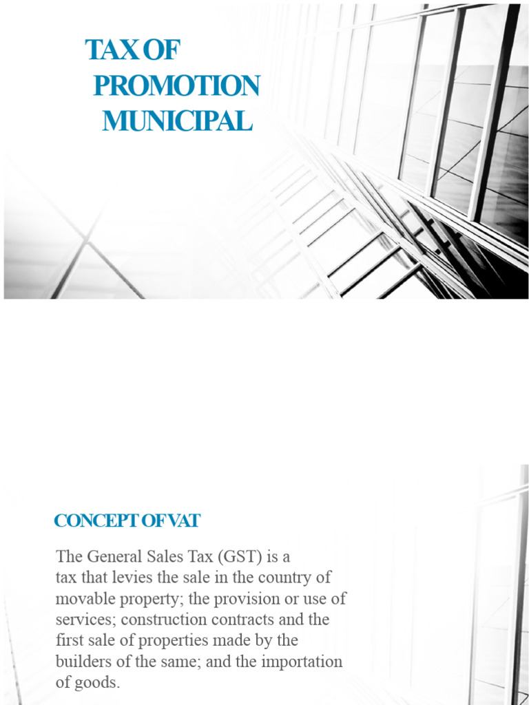 Municipal Promotion Tax | PDF