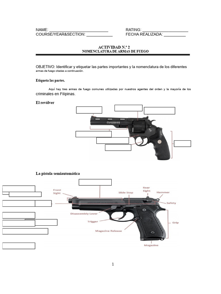 Actividades de Balística 2 | PDF | Armas de fuego | Rifle