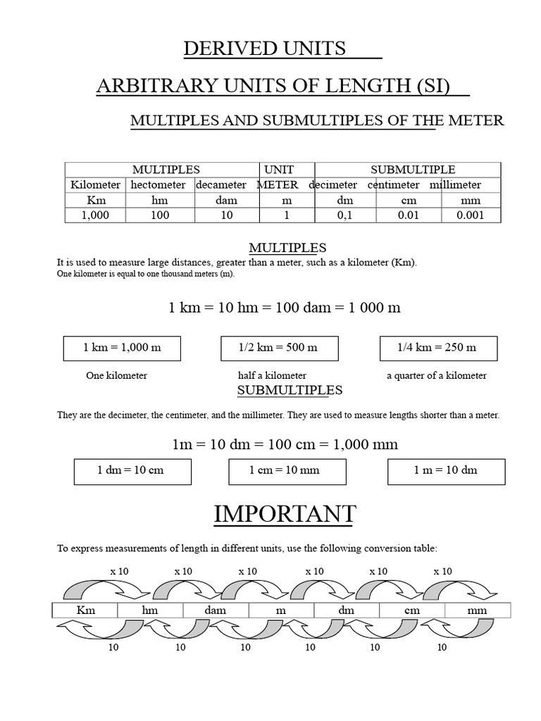 Arbitrary Units of Length | PDF | Metre | Kilogram