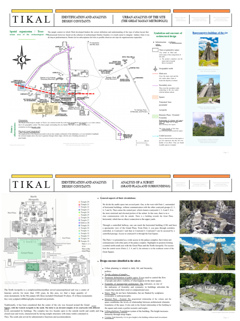 Tikal Urban Analysis and Design Constants | PDF | Maya Civilization