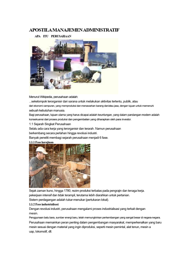 Buku Pedoman Manajemen Administratif | PDF