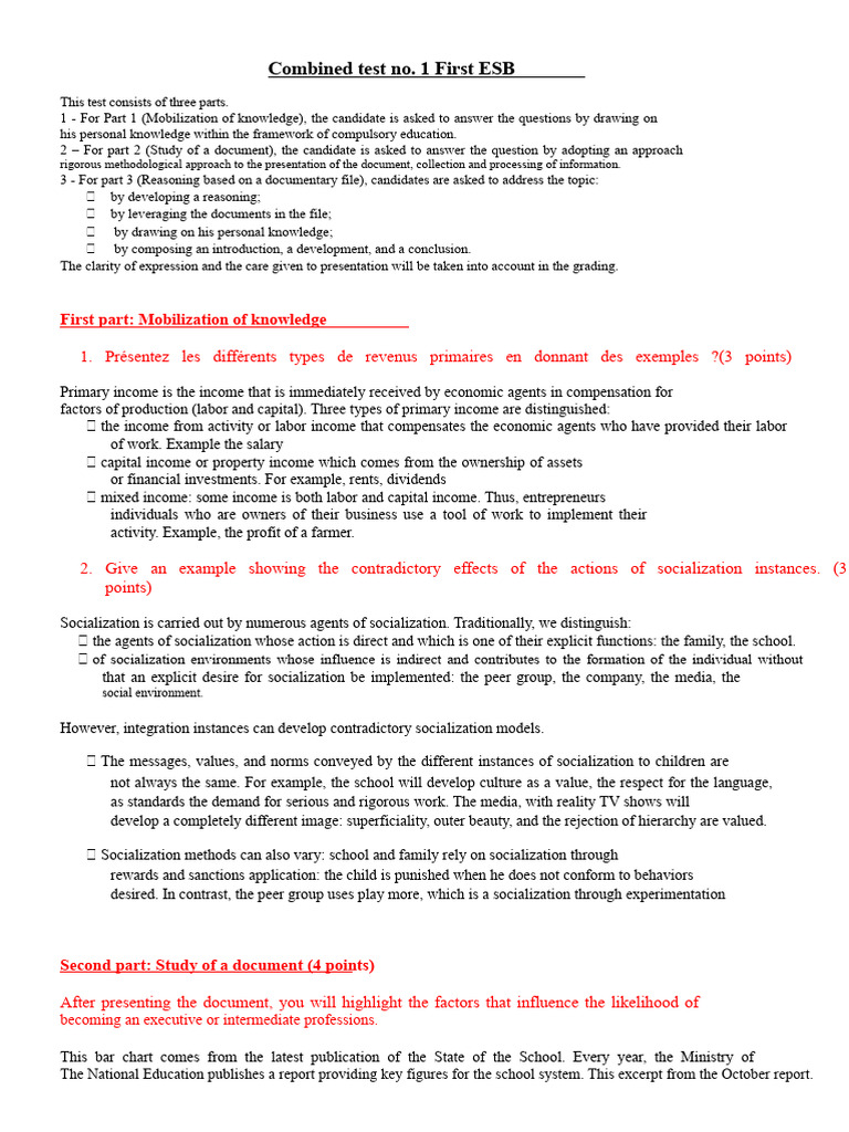 Correction of Composite Test No. 1 | PDF | Gross Domestic Product | Wealth