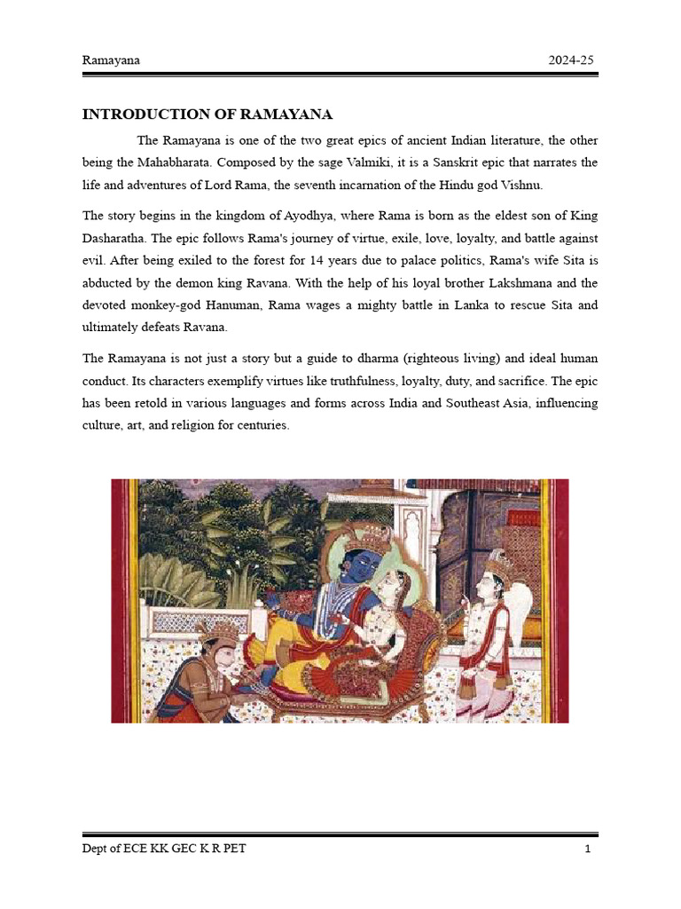 RAMAYANA | PDF | Ramayana | Rama