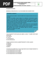 Pruebas Saber Español Grado Tercero | PDF | Palabra | Oración (Lingüística)